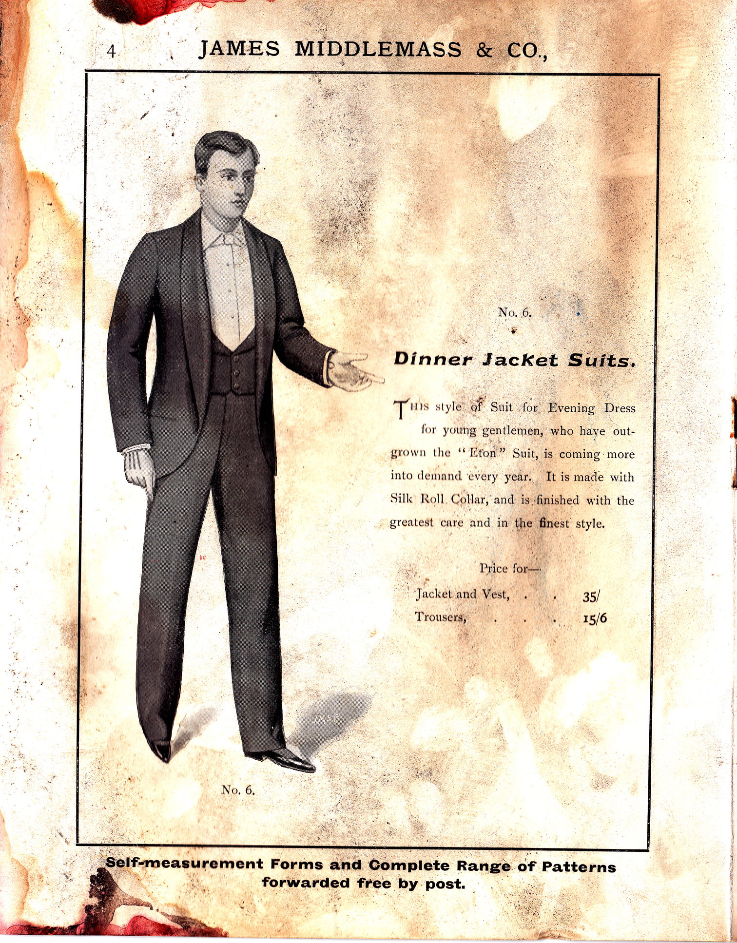 James Middlemass & Co — Boys’ Outfitters — found under the floorboards ...