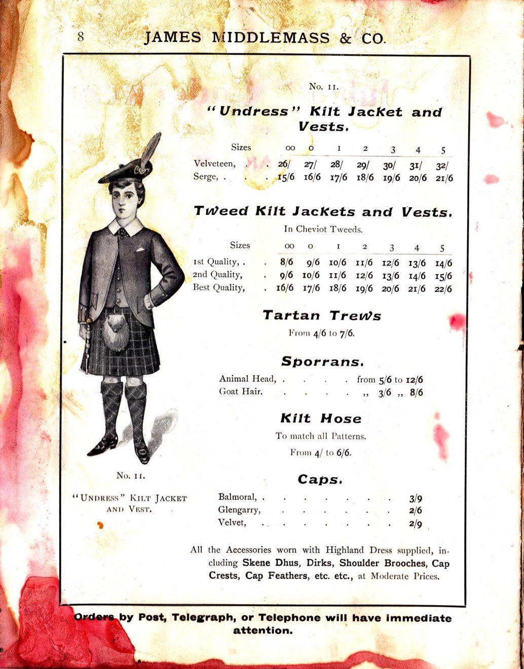 James Middlemass & Co — Boys’ Outfitters — found under the floorboards ...